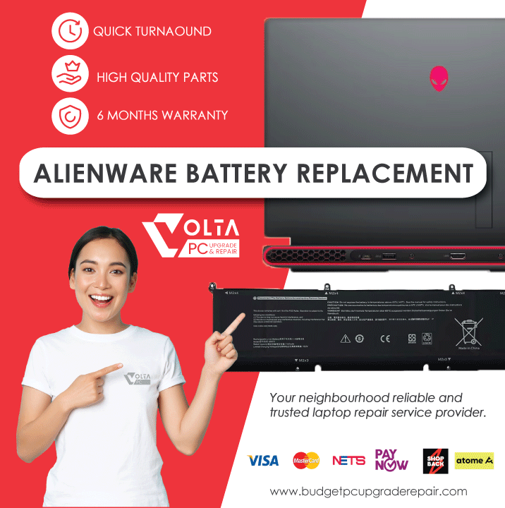 Alienware Battery Replacement Service | High Quality From S$95